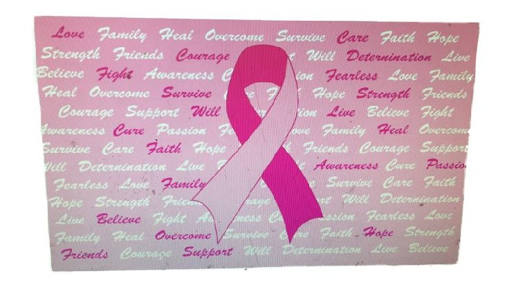 3'x5' Pink Awareness Ribbon Flag